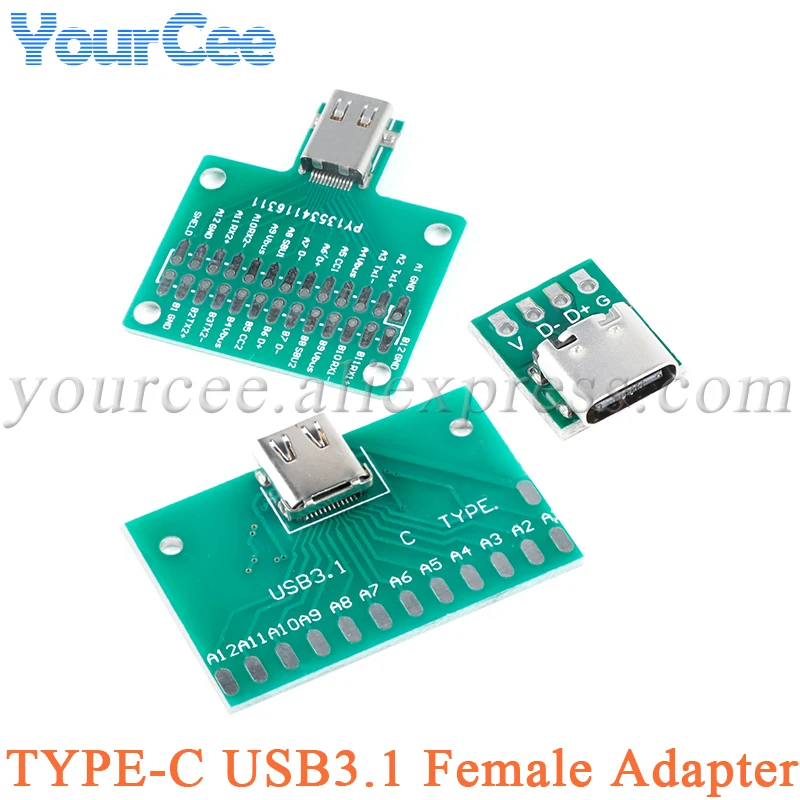 2pcs-Type-C-Female-USB-3-1-Test-PCB-Board-Adapter-Type-C-USB3-1-16P.jpg
