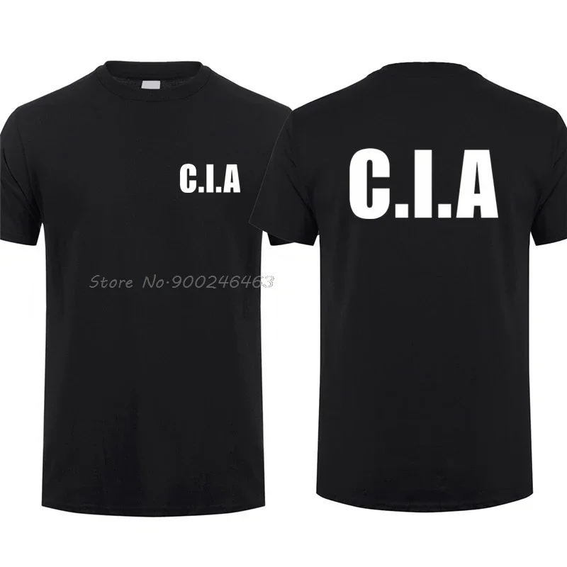 USA-CIA-T-Shirt-Man-Cool-Short-Sleeve-Funny-Man-Cotton-T-shirt-Men ...