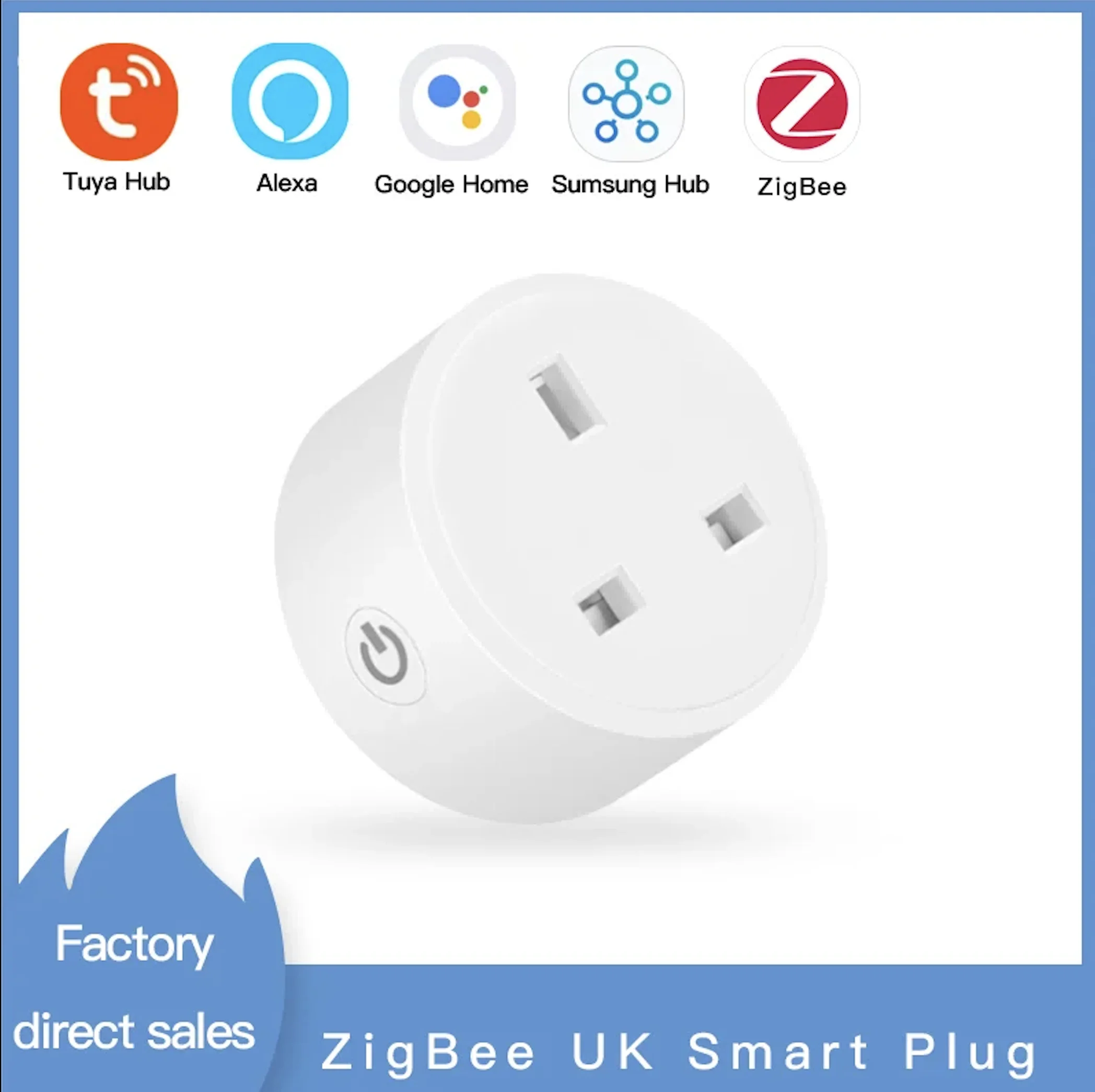 UK-ZigBee-Tuya-Smart-Plug-16A-With-Timed-Voice-Control-Standard-Hub ...