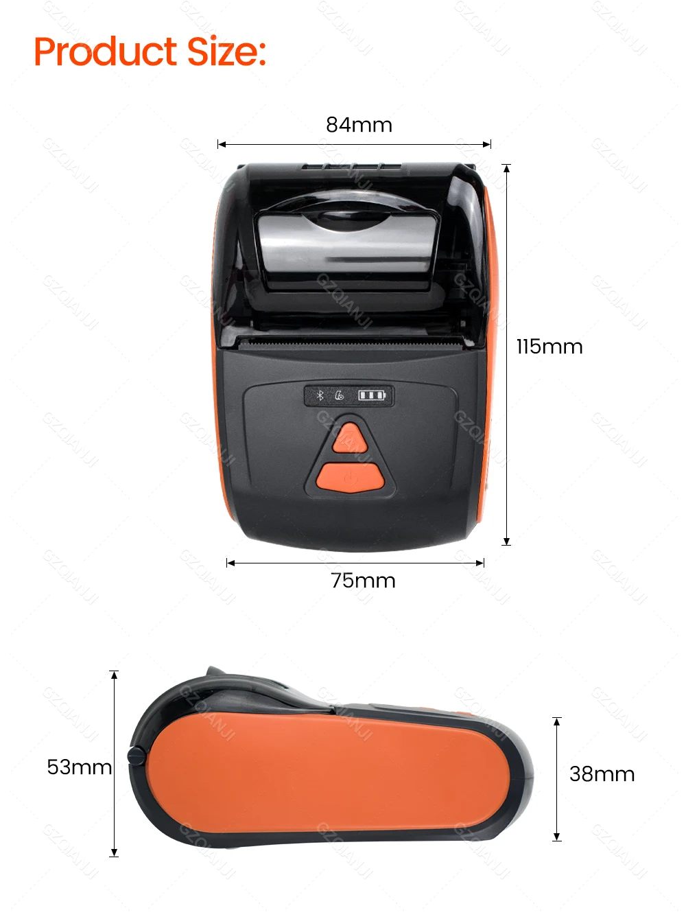 Toutes nos imprimantes,Mini imprimante thermique Portable sans fil,58mm ...