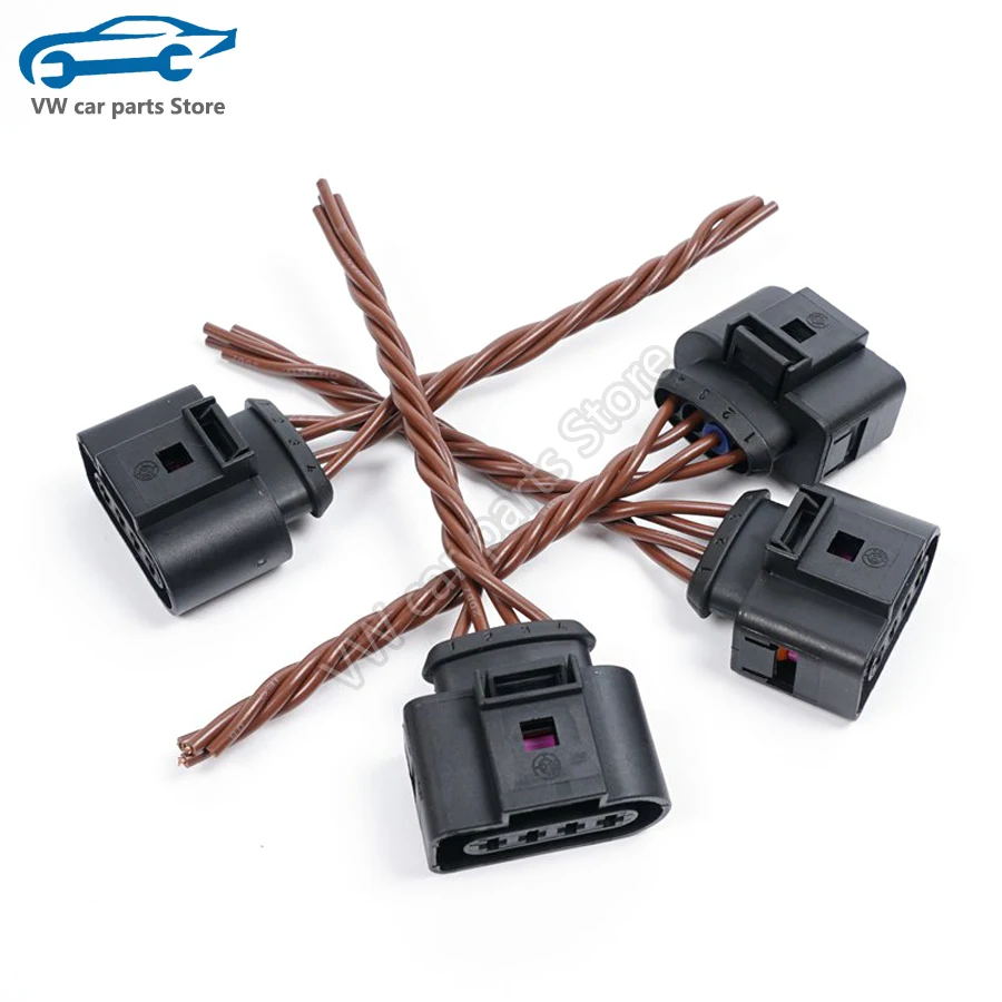 4PCS Ignition Coil Connector Plug Cable Wire Harness For VW Beetle ...