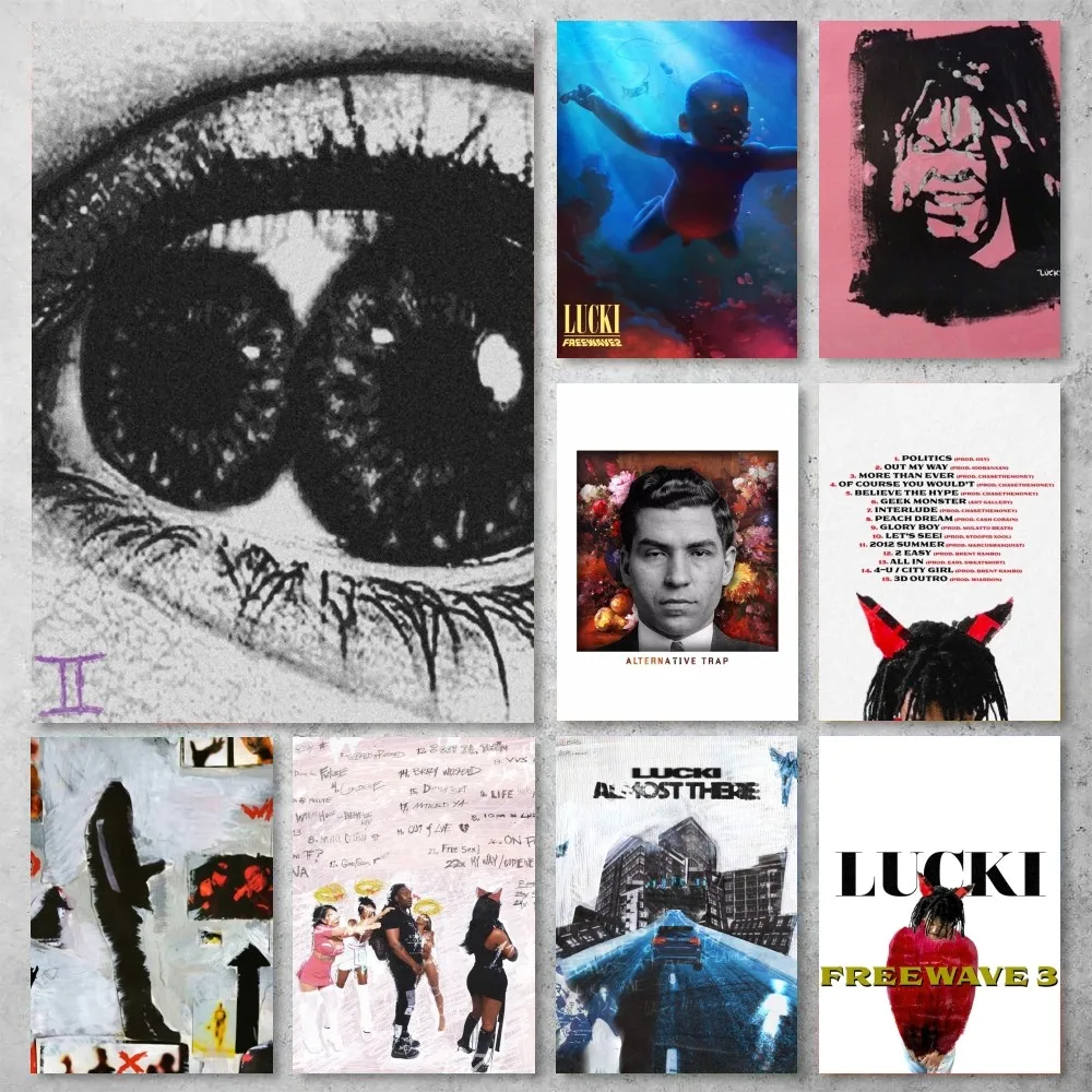 Lucki-Rapper-2-Faced-Pt-2-Poster-Gallery-Prints-Self-Adhesive-Home ...