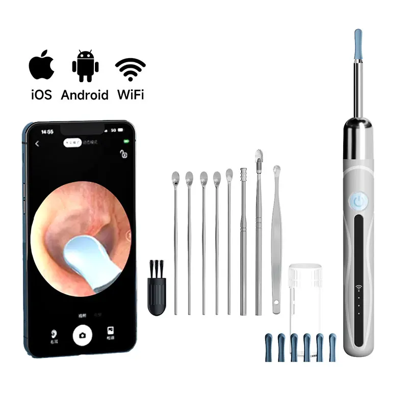 WIFI Ear Picker Portable Ear Cleaner Endoscope Video Ear Camera Visual ...
