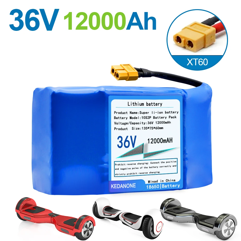 Original-36v-12000mAh-18650-Electric-Self-Balancing-Scooter-Hoverboard ...
