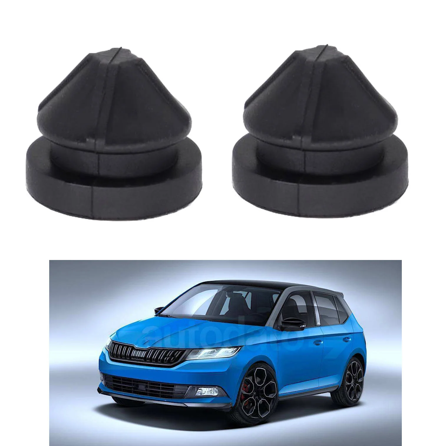 2x-For-Skoda-Scala-Kamiq-Superb-Yeti-Fabia-rubber-Bonnet-Hood-Air ...