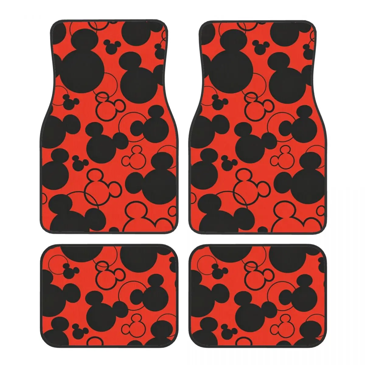 Mickey Mouse Minnie Automotive Floor Mats for Cars Universal Fit Full ...