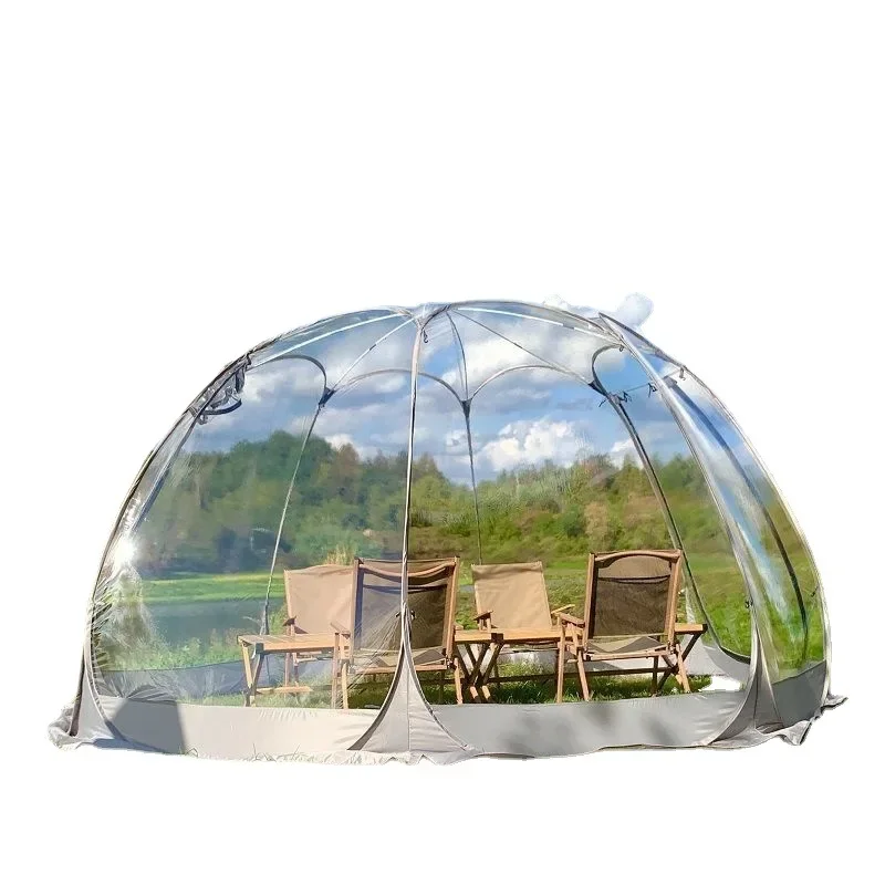 Transparent-PVC-Sun-Room-Starry-Bubble-House-Automatic-6Sided-Outdoor ...