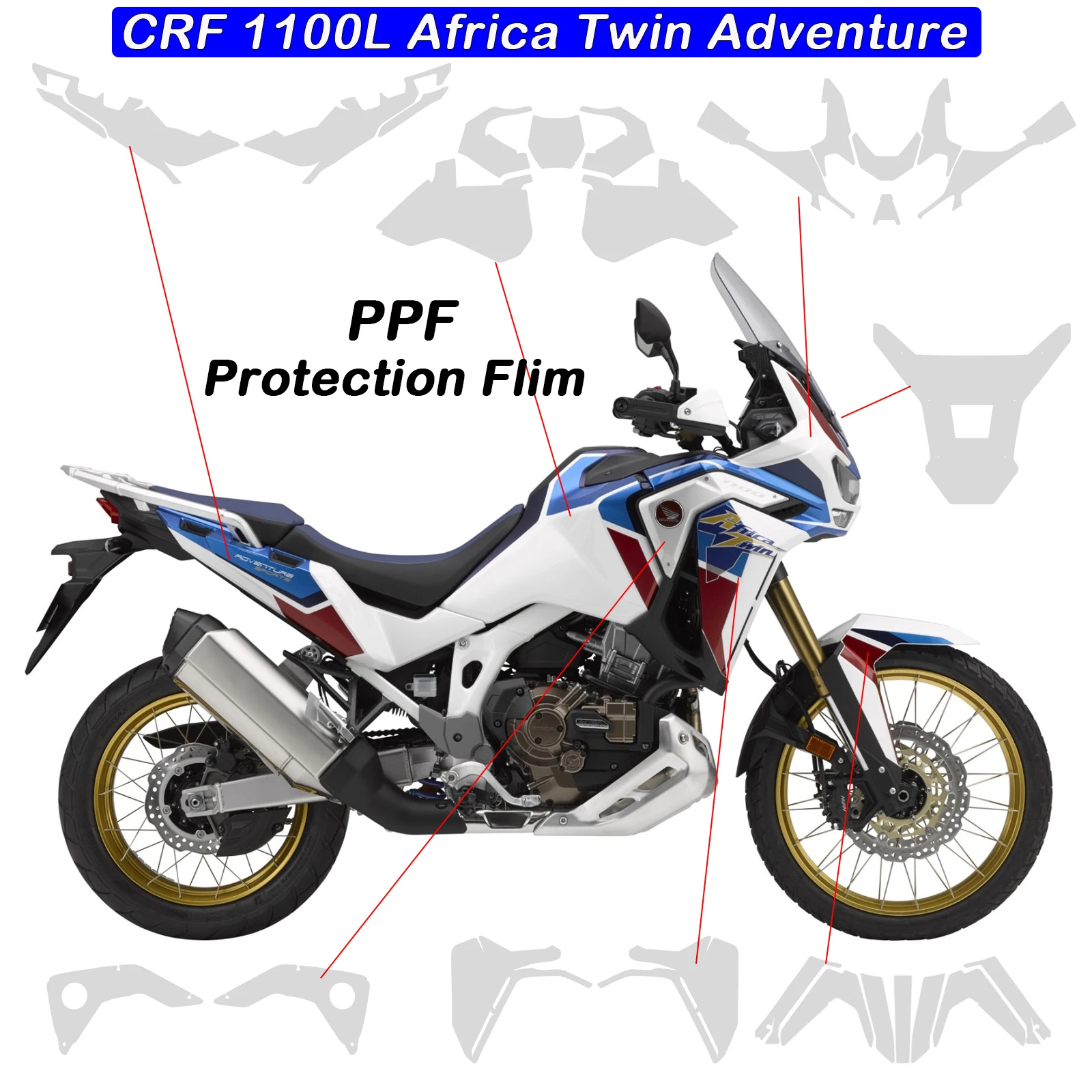 CRF1100L-Invisible-Protective-Film-Motorcycle-PPF-For-Honda-CRF-1100L ...