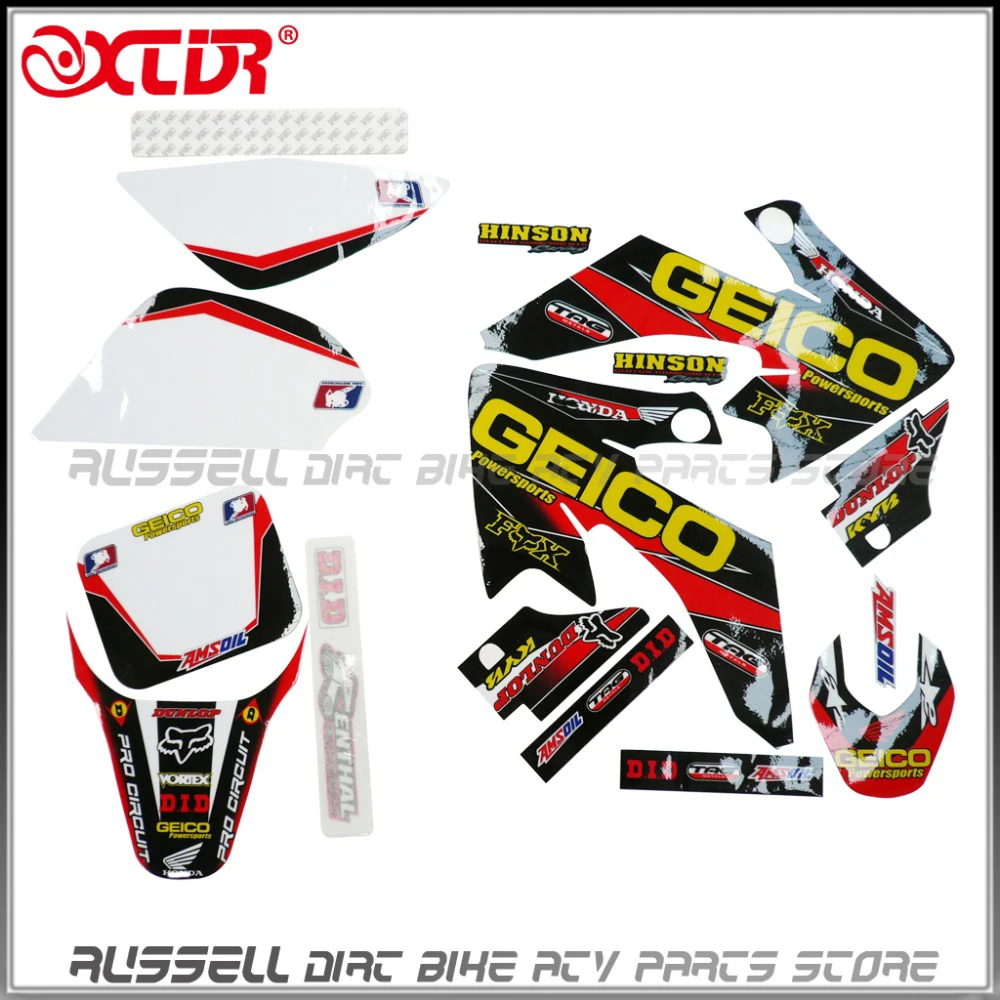 GEICO-GRAPHICS-DECAL-STICKERS-KIT-For-HONDA-CRF50-CRF-50-F-2004-2014 ...