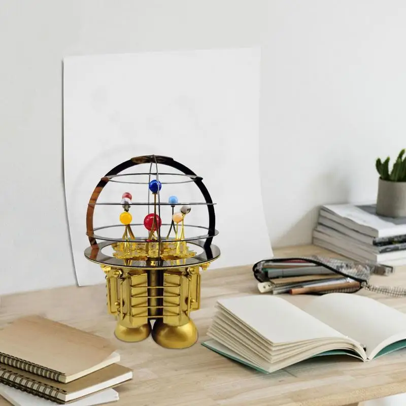 Metal Solar System Model Planet Model Tabletop Ornaments 3d Solar ...