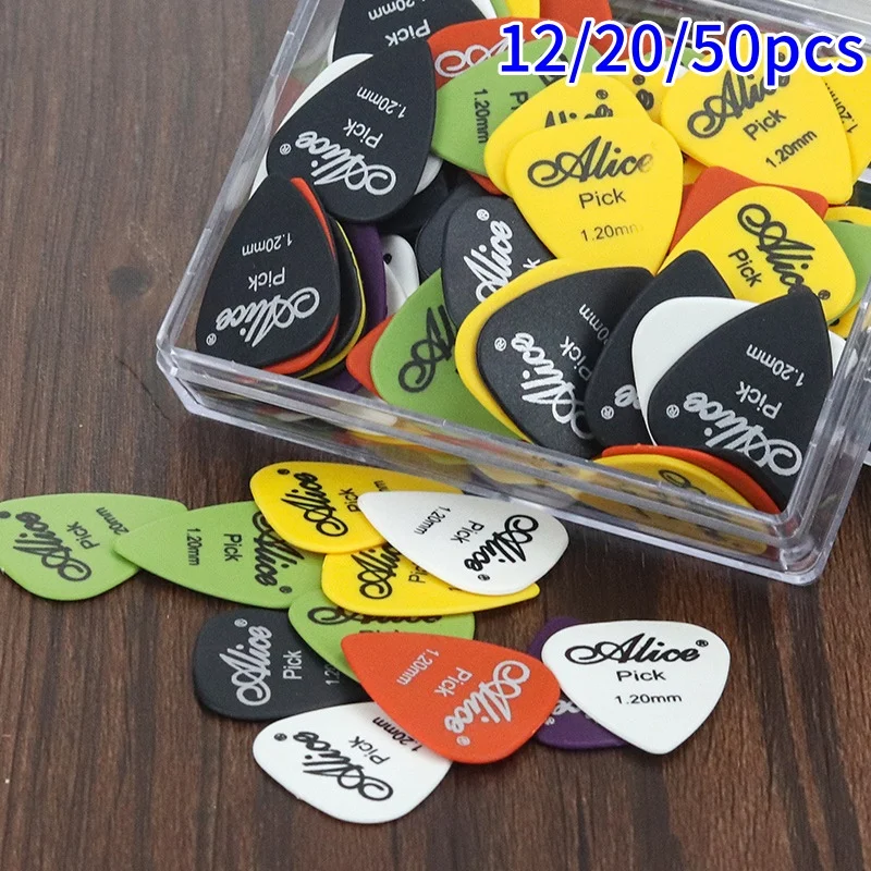 12/20/50PCS Multicolor Guitar Picks Mixed ABS Premium Plastic Guitar ...
