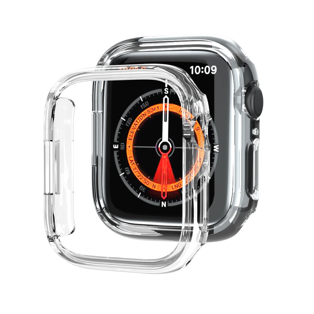 Cover-for-Apple-Watch-45mm-41mm-38mm-42mm-40mm-44mm-Hollow-Hard-PC ...