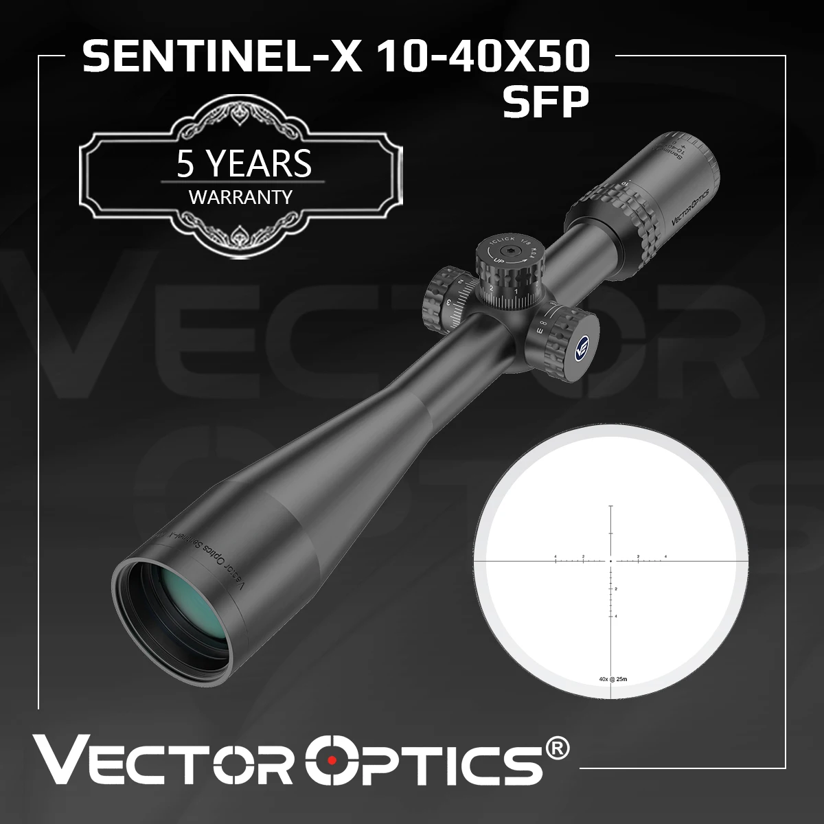 Vector Optics Sentinel X 10-40x50 Airgun Riflescope Air Rifle Scope ...