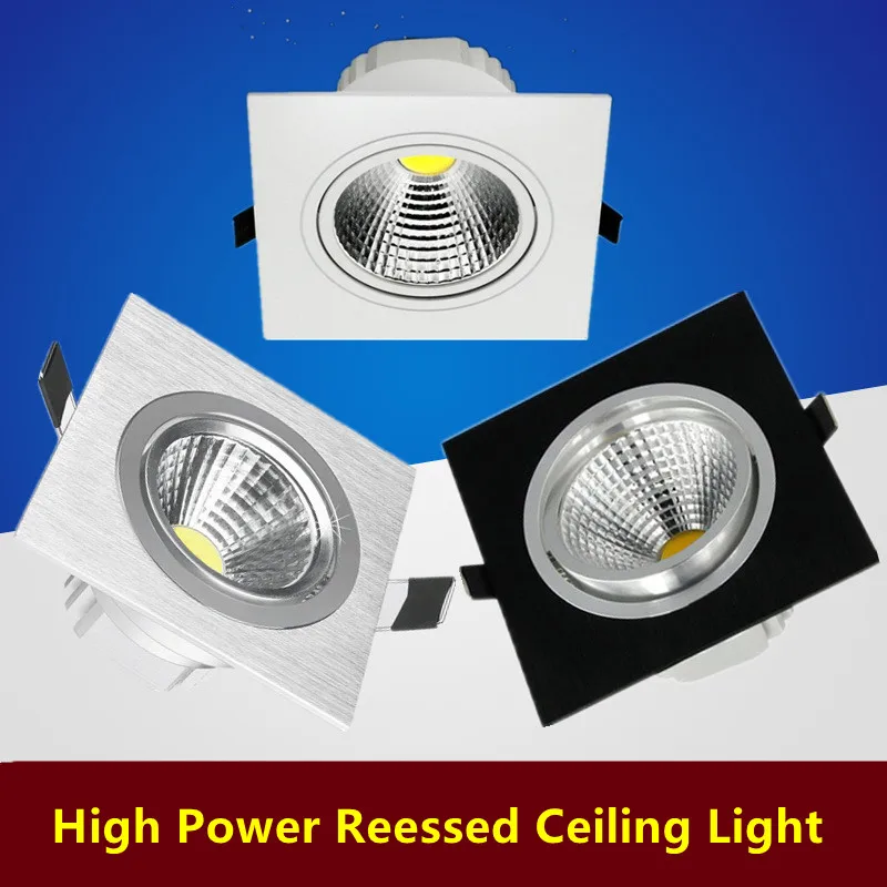 Embedded-dimmable-9W-LED-downlight-Angle-adjustable-COB-ceiling-light ...