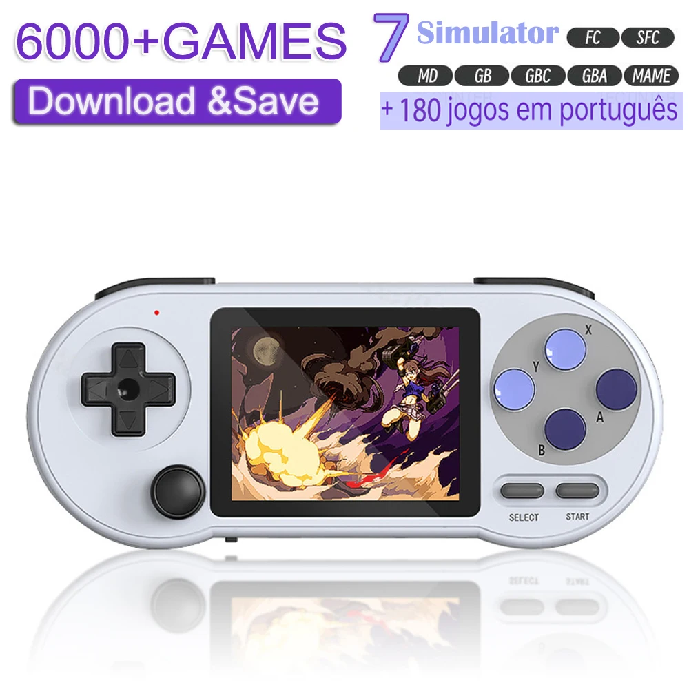 Sf2000 tragbare Videospiel konsole 3 Zoll ips Bildschirm Handheld ...