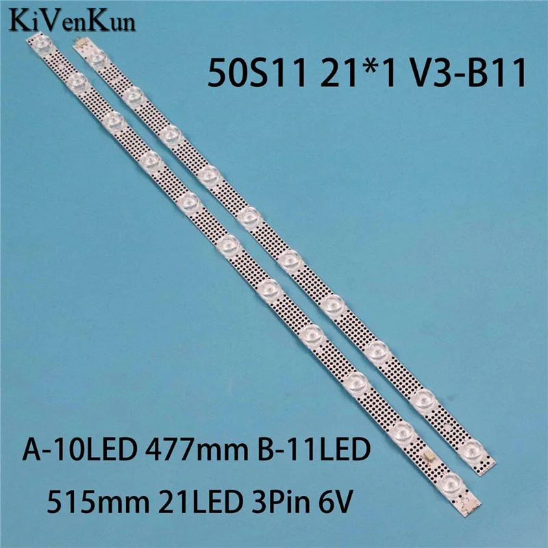2pcs TV LED Array Bar For TCL 50P631 50P631X1 50P635 50RP630 50S450 ...