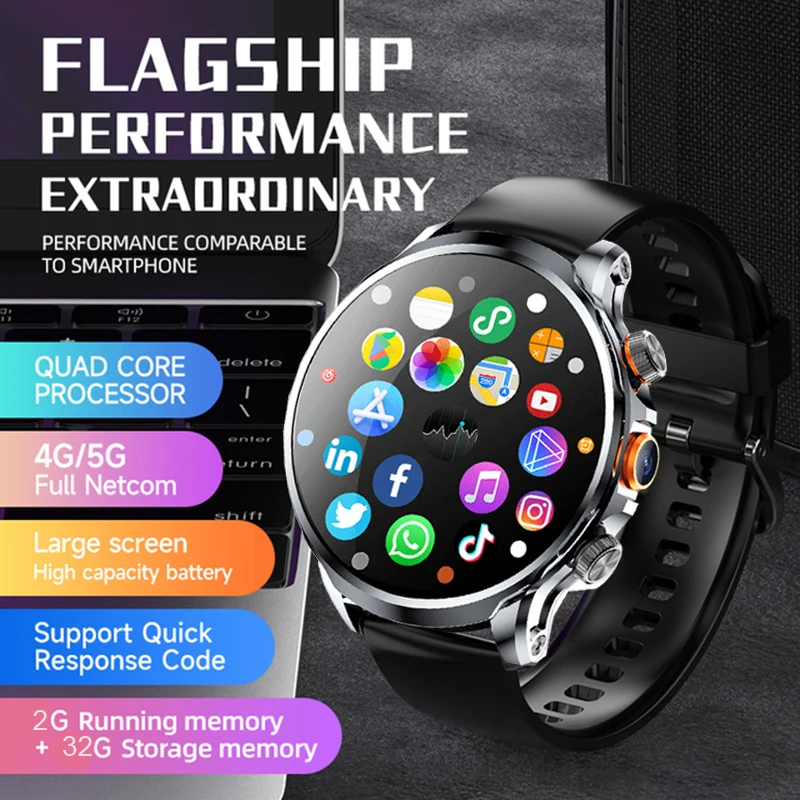 NEW-H18-Smart-Watch-4G-Android-1-85-inch-IPS-360-360-Screen-With-200W ...