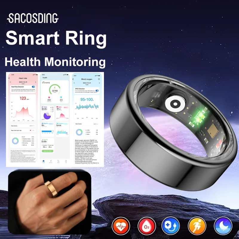 New-Smart-Ring-Men-Women-Heart-Rate-Blood-Oxygen-Sleep-Health-Monitor ...