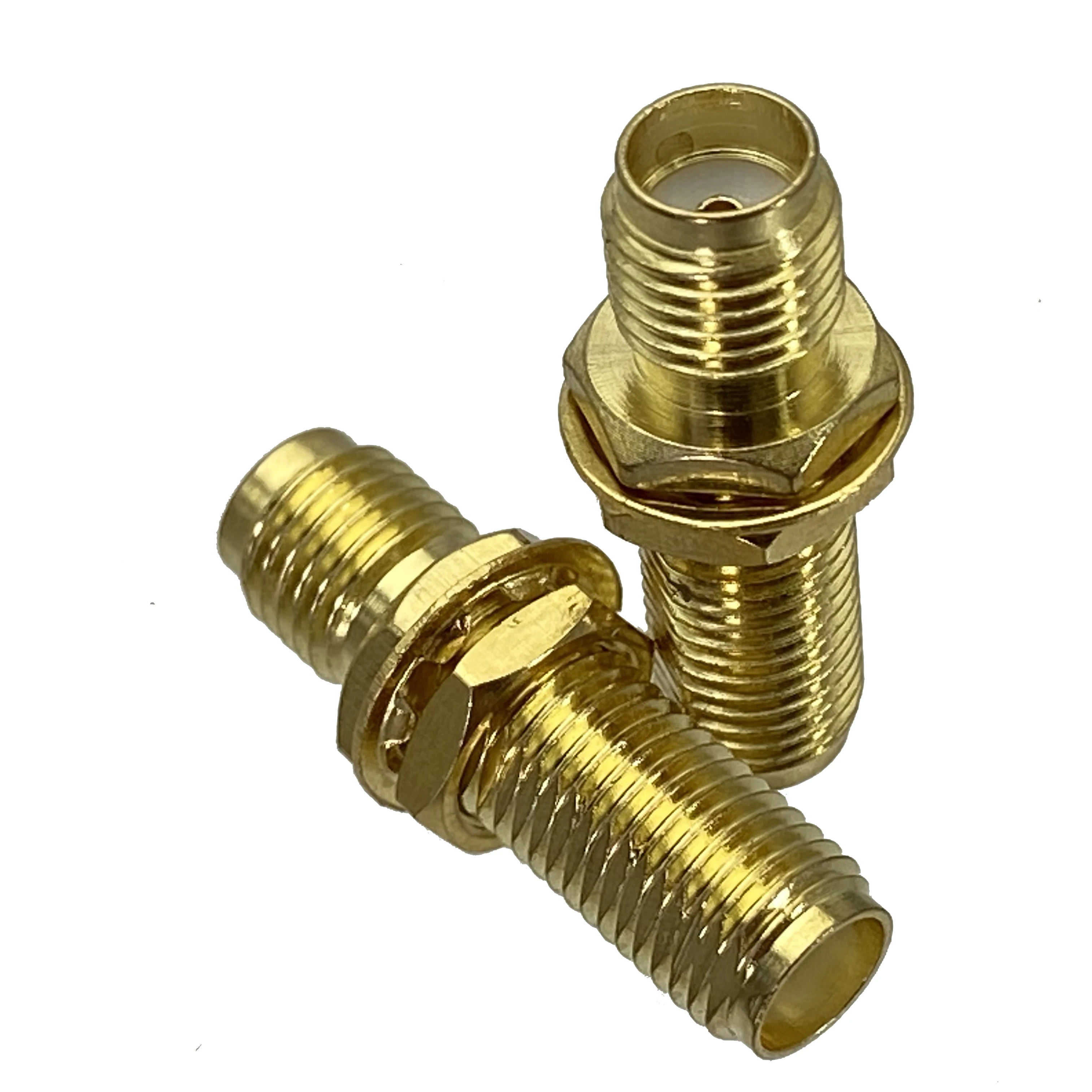 SMA-female-to-SMA-female-jack-nut-bulkhead-in-series-RF-adapter ...