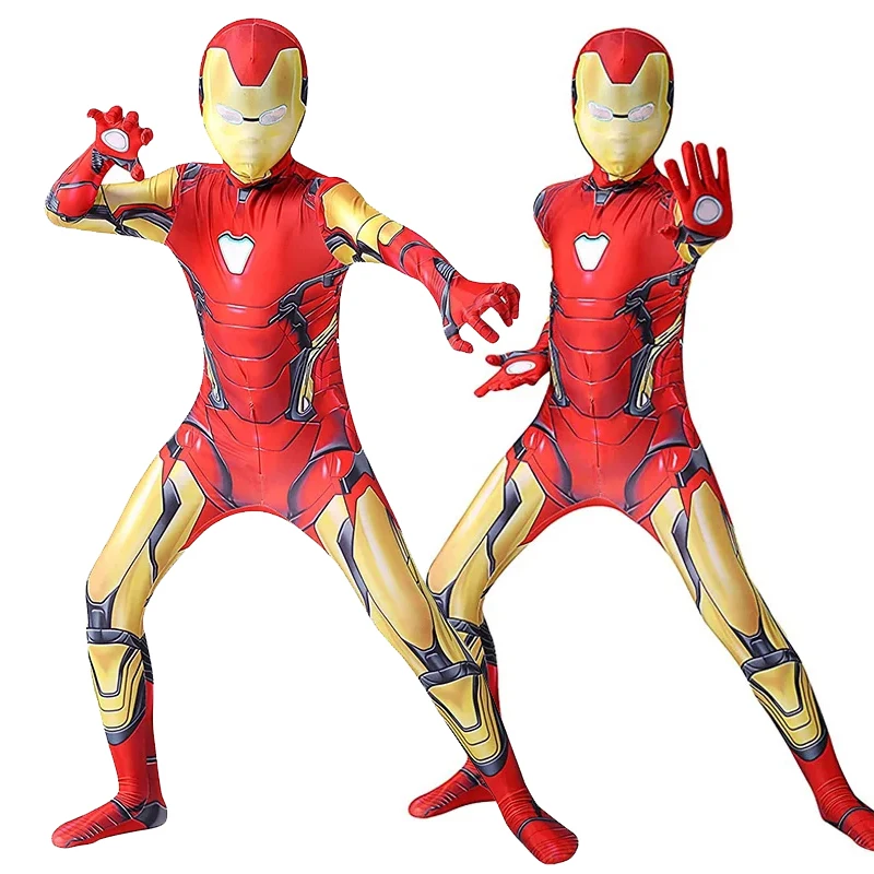 Marvel-Iron-Man-Costume-for-Kids-Superhero-Iron-Man-Cosplay-Bodysuit ...