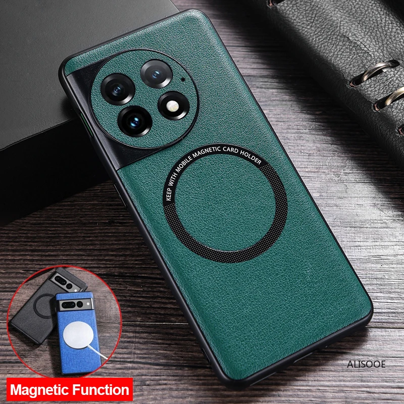 Capa-for-Oneplus-ACE-2-Pro-Case-PU-Leather-Magnetic-Absorption ...