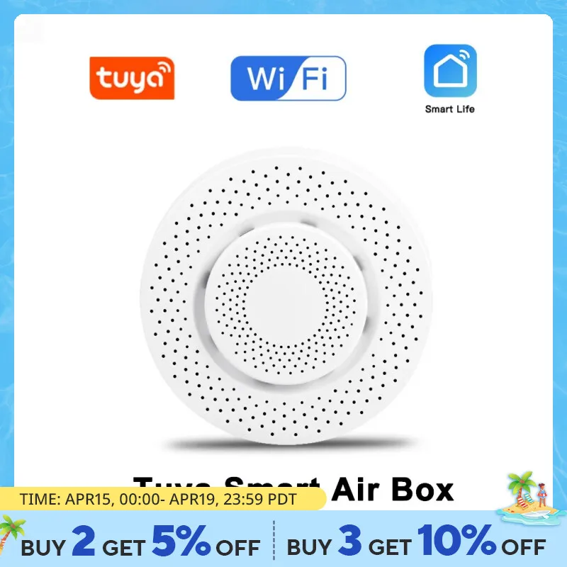 Tuya-WiFi-Smart-Air-Box-Air-Quality-Monitor-Formaldehyde-VOC-Co2-GAS-Temperature-Humidity ...