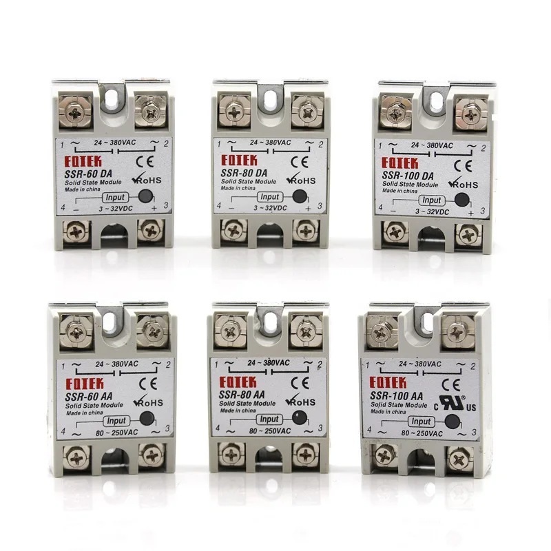 High Quality Single Phase Solid State Relay Ssr 60-100da Dc Control Ac ...