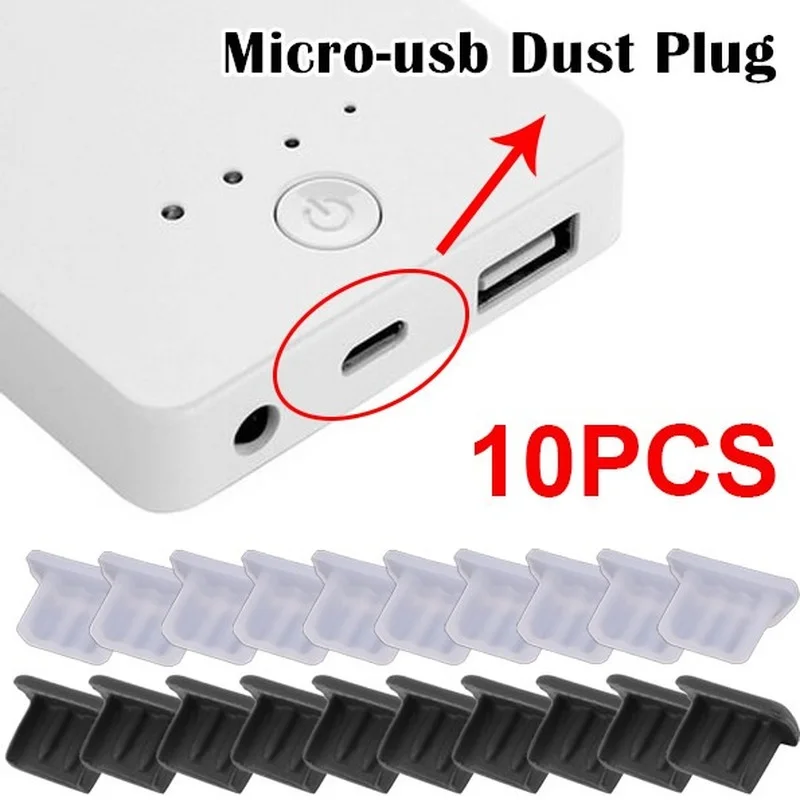 10pcs-Micro-USB-Dust-Plug-Silicone-Universal-Android-Charging-Port-Dust ...