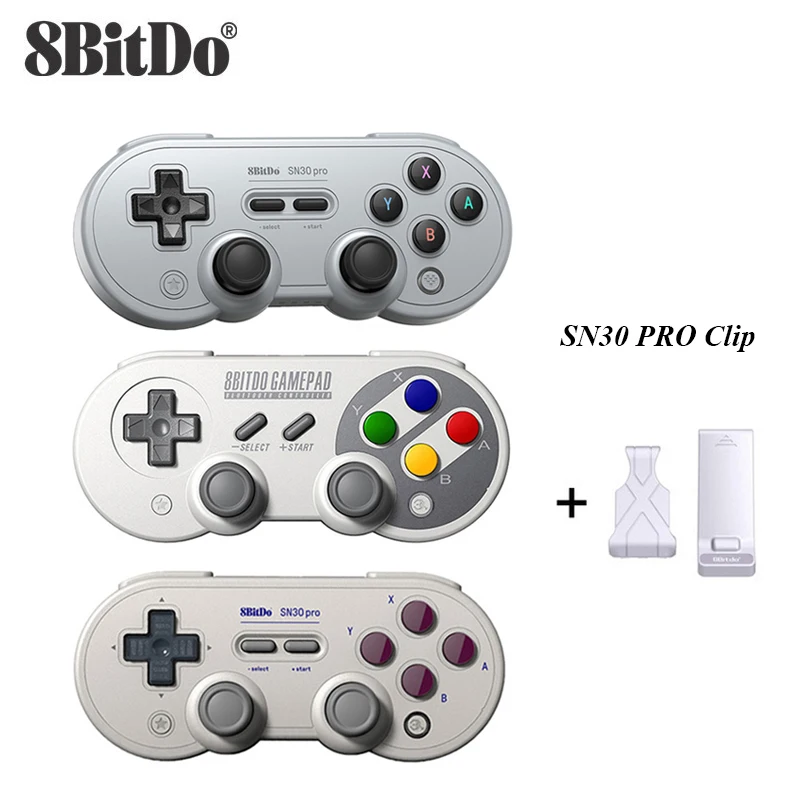 8bitdo Sf30 Pro Sn30 Pro Controlador Gamepad Bluetooth Sem Fio Com ...
