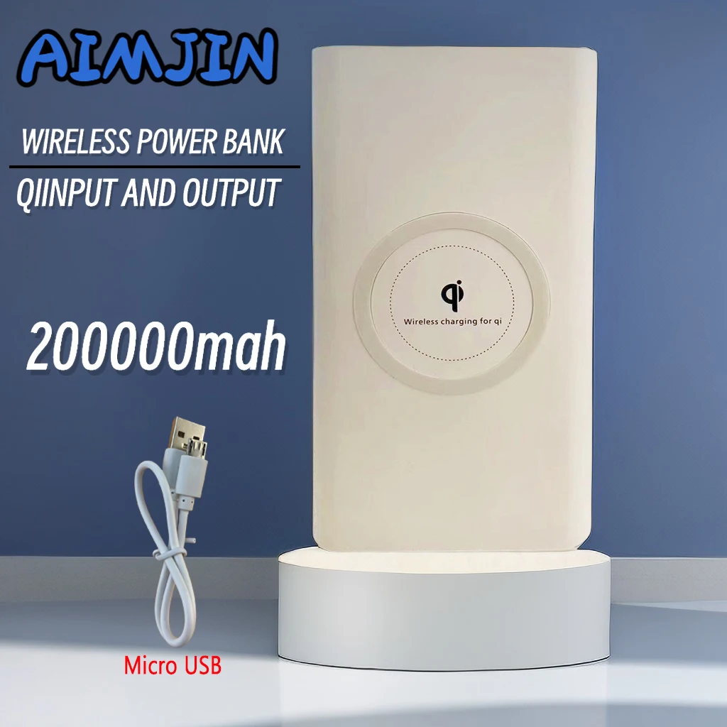 200000mAh-Power-Bank-Two-Way-Wireless-Fast-Charging-Powerbank-Portable ...