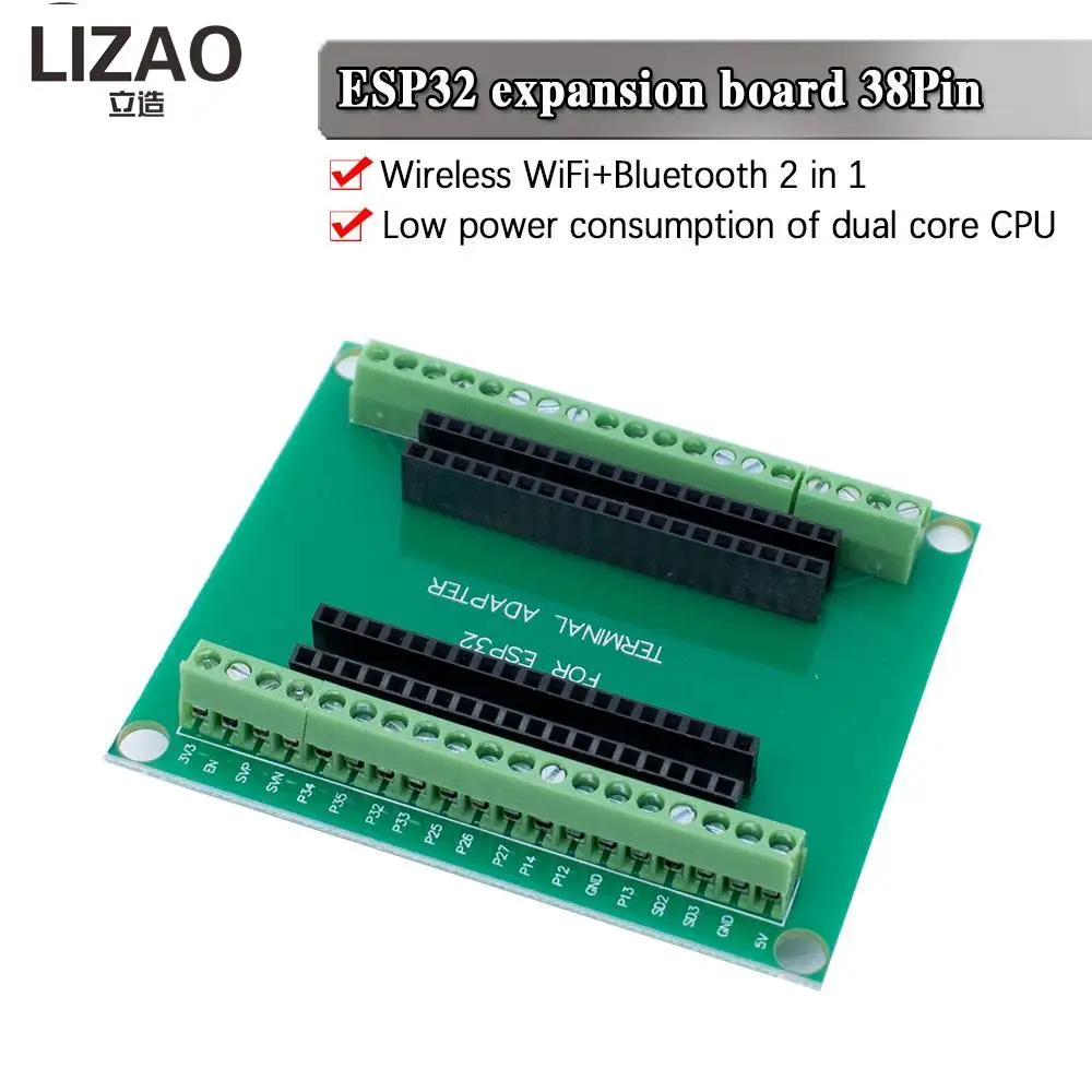 ESP-WROOM-32-Microcontrolador-Development-Board-ESP32-Expans-o-Breakout ...