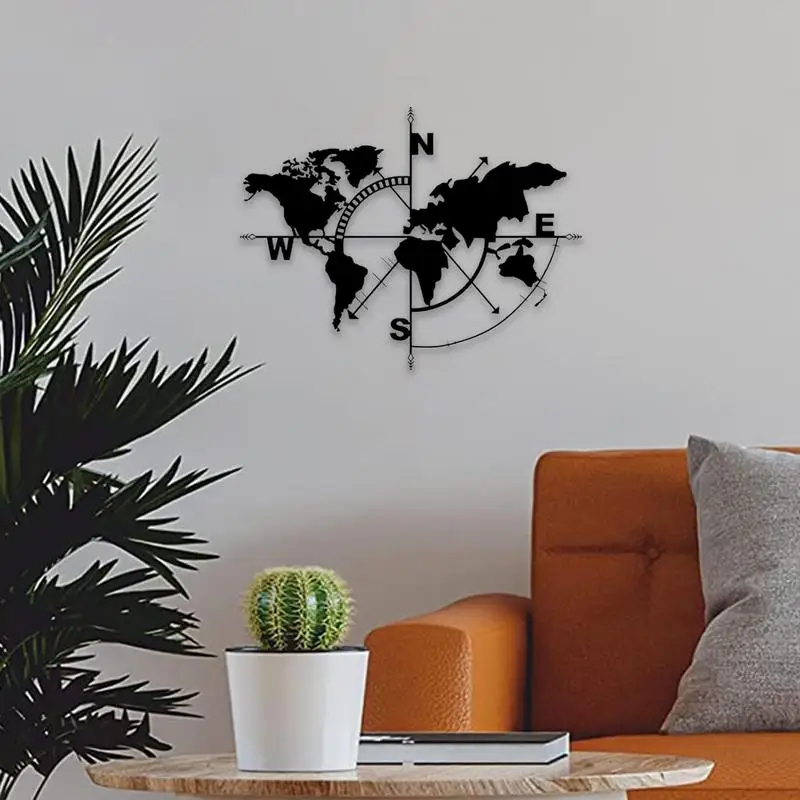 Metal World Map Wall Art | Gifts Flash
