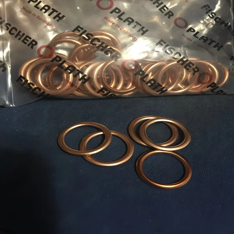 100pcs Oil Drain Plug Crush Washer Gasket Rings for Peugeot Renault ...