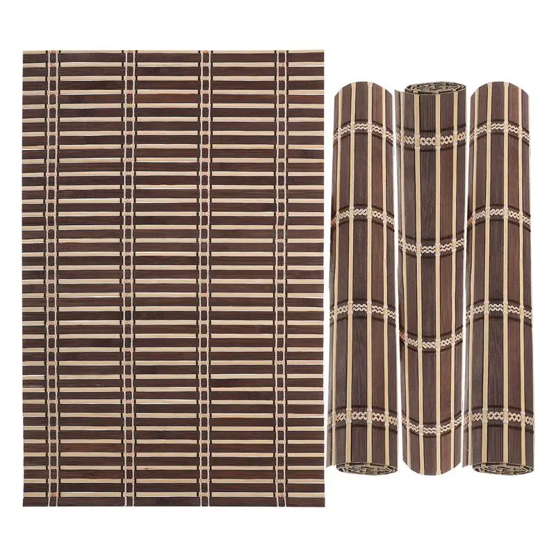 4pcs-Natural-Bamboo-Table-Runner-Placemat-Japanese-Style-Tea-Mats-Heat ...