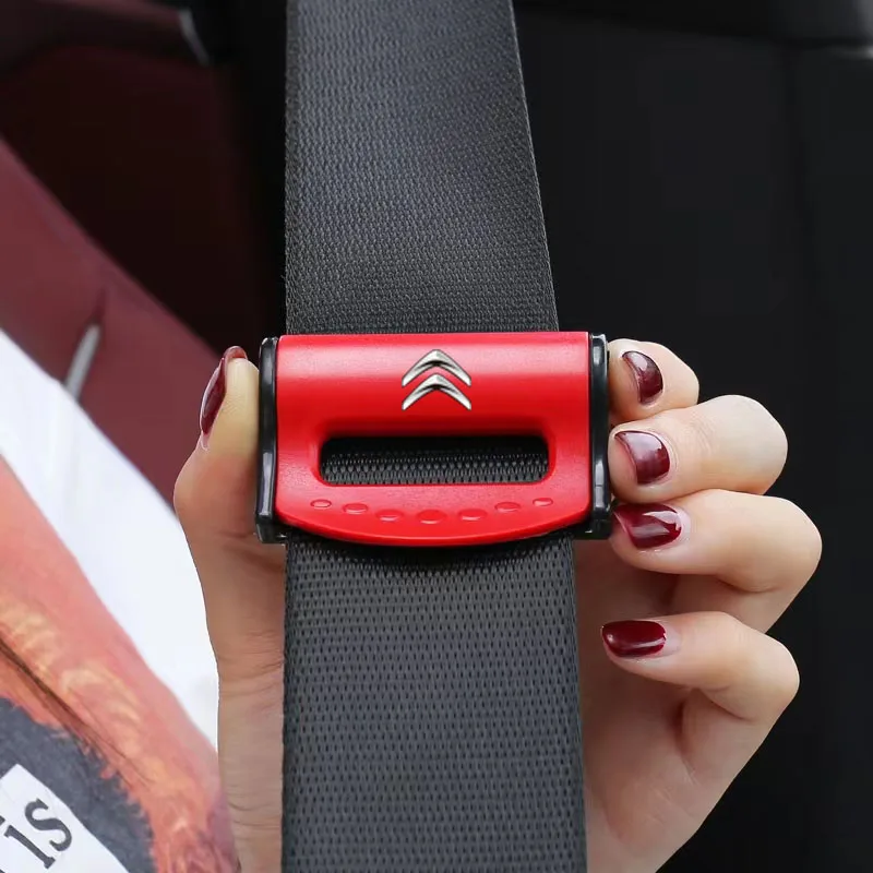 2 pçs logotipo do carro cintos de segurança ajustável clipes de ...
