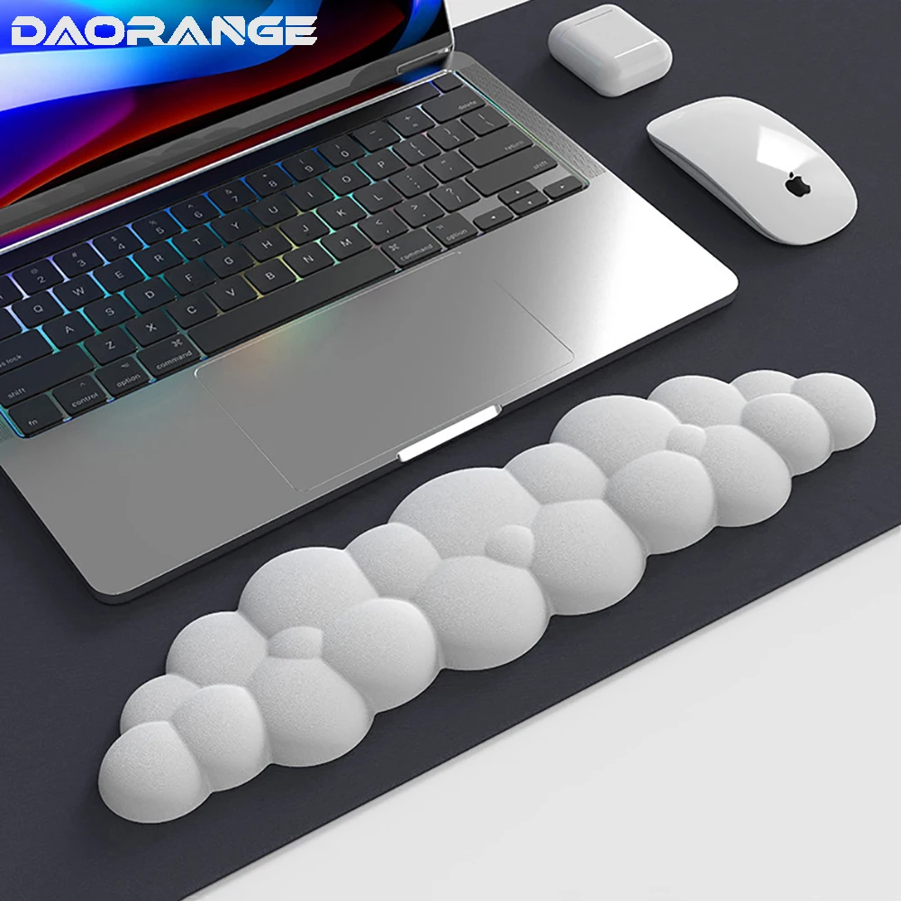 Soft-Keyboard-Wrist-Rest-Cloud-Non-Slip-Rubber-Desk-Mat-Ergonomic-Mouse ...