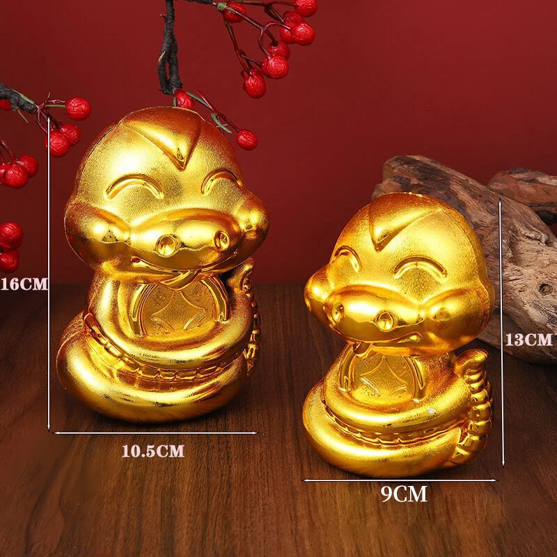1pcs-Golden-Snake-Piggy-Bank-Feng-Shui-Treasure-Basin-Sculpture-Coin ...
