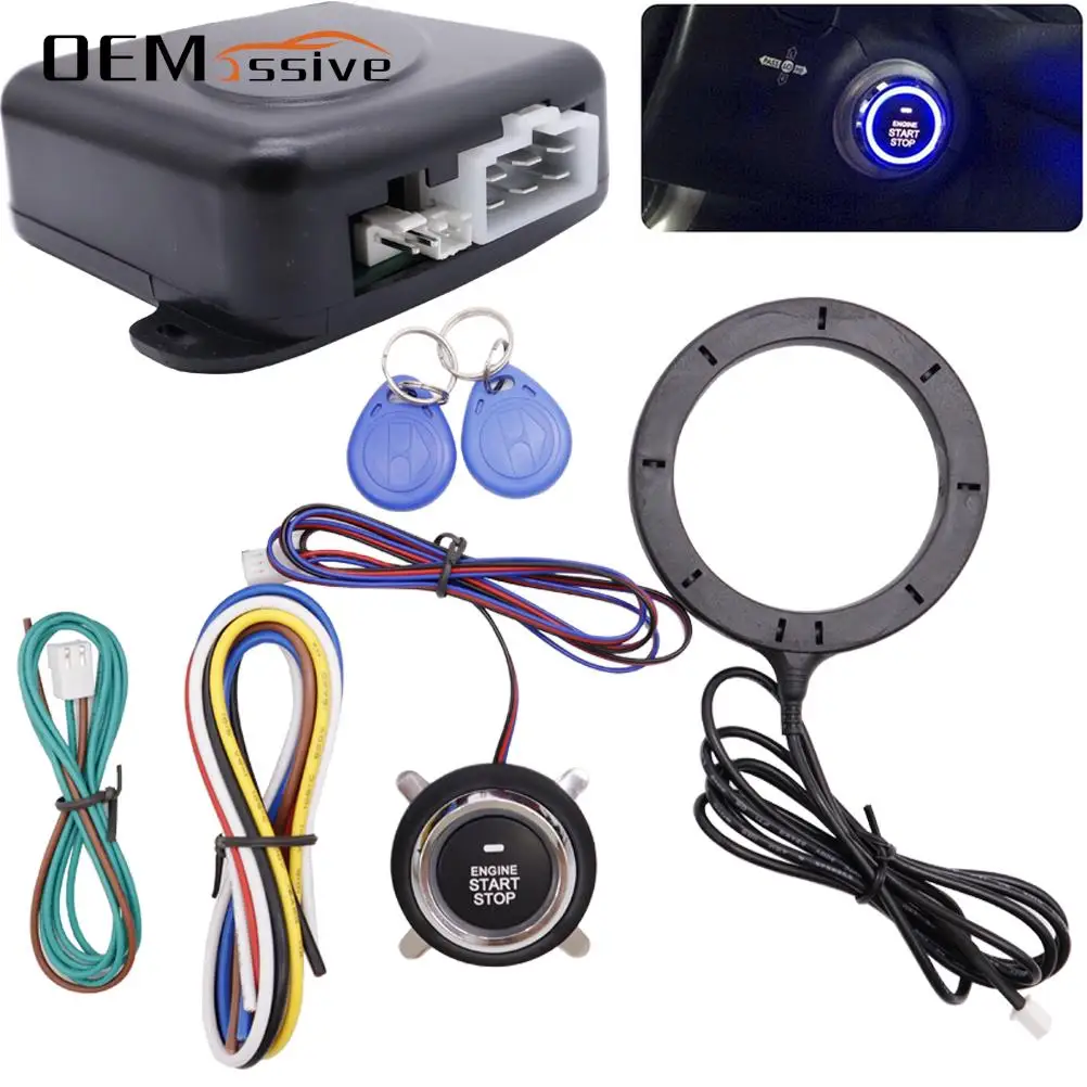 Car-Smart-Ignition-Switch-Auto-Alarm-Engine-Starline-Push-Button-Start ...