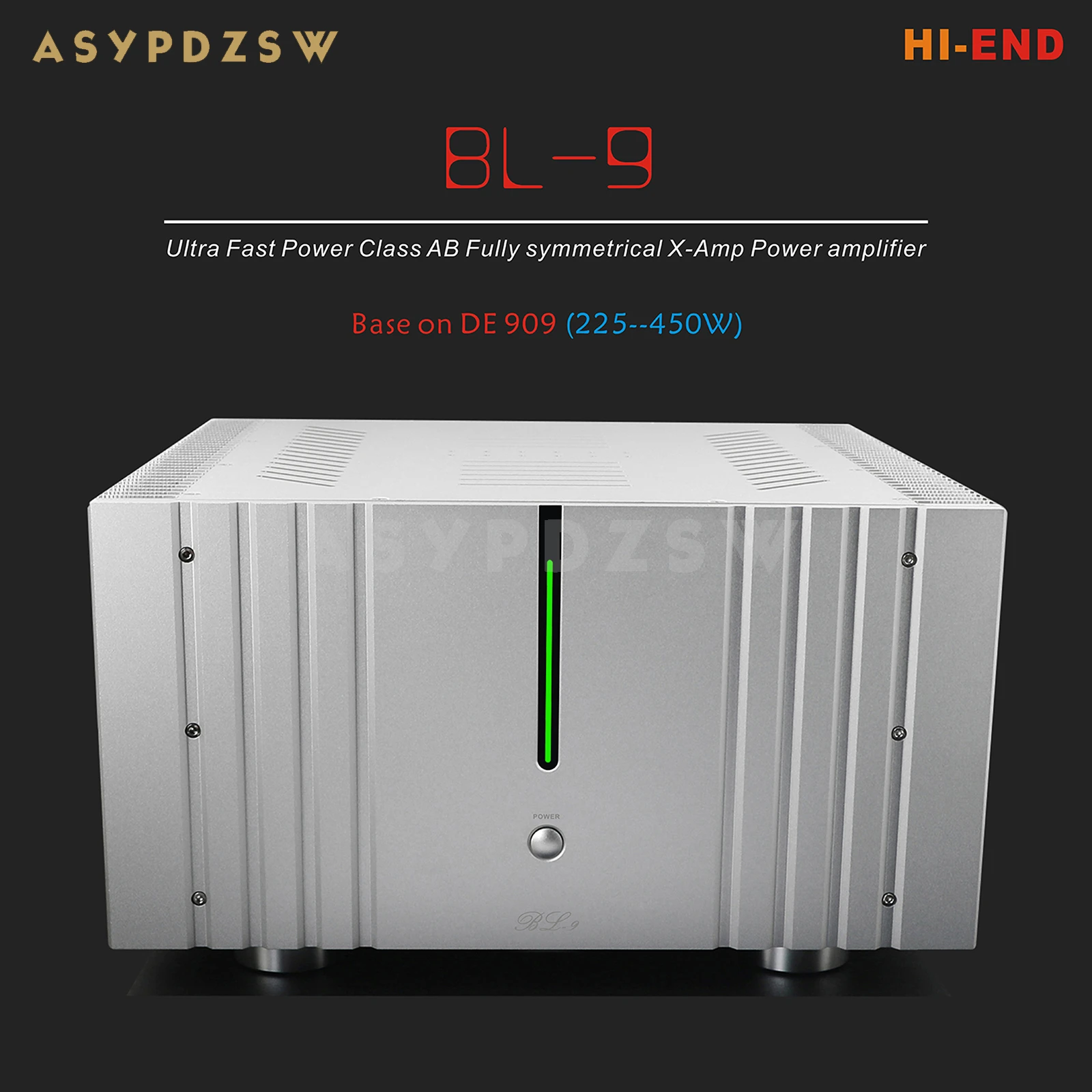 BL-9 T9.4 HI-END Ultra Fast Power Class AB Fully symmetrical X-Amp Power amplifier Base on DE ...