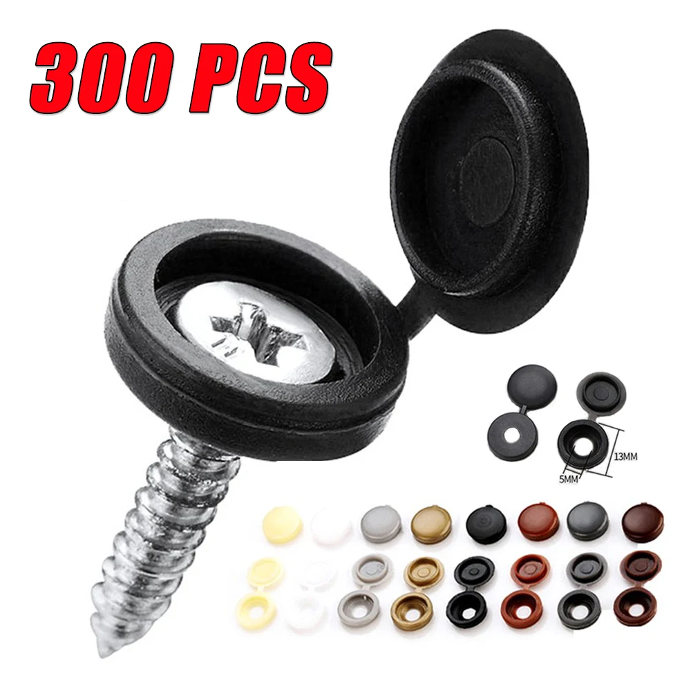 300PCS Decorative caps for furniture connecting screws Plastic ...
