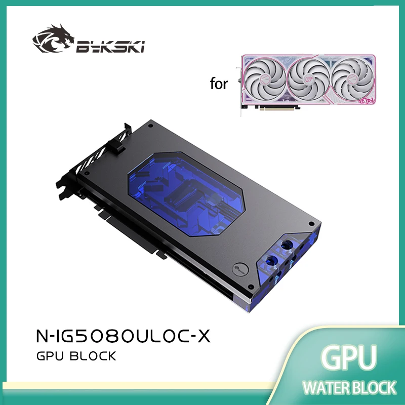 Bykski N-IG5080ULOC-X GPU Block for Colorful IGame RTX 5080 Ultra W OC ...