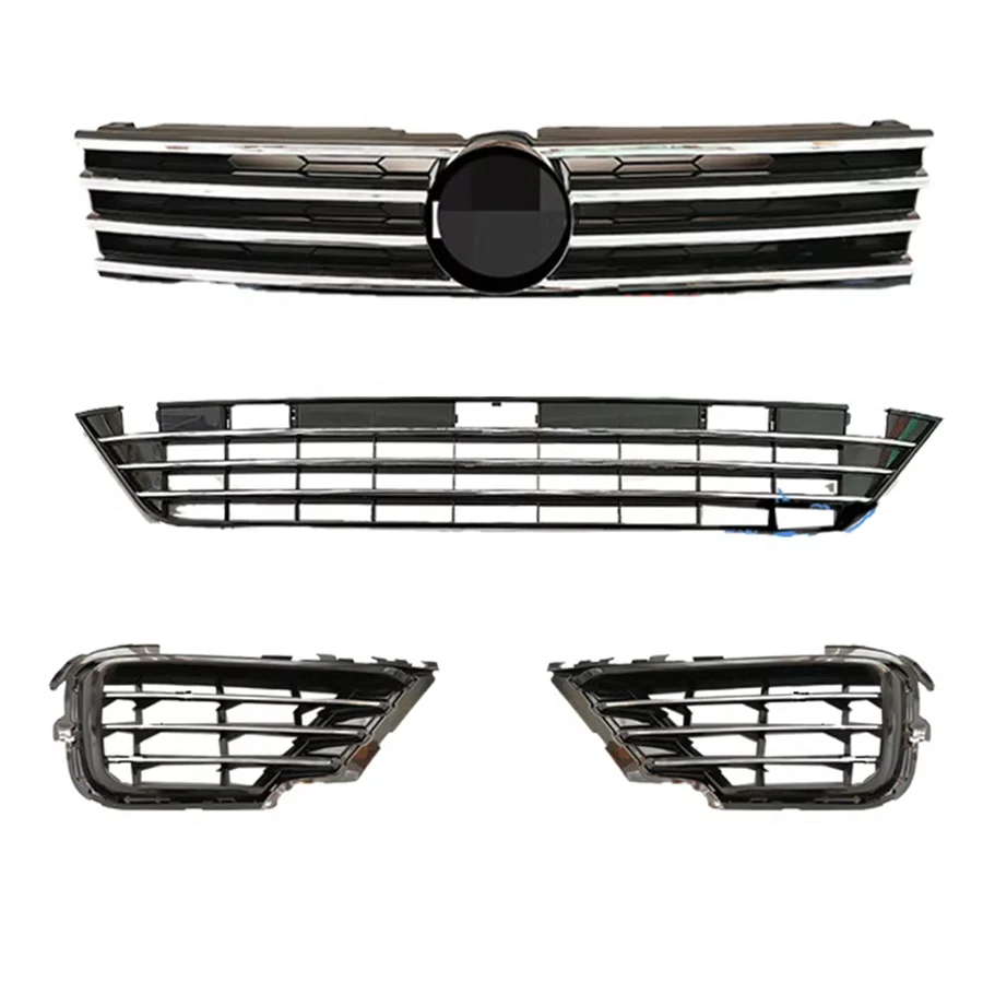 High Quality Front Bumper Upper Grill Lower Grille Fog Light Cover For ...