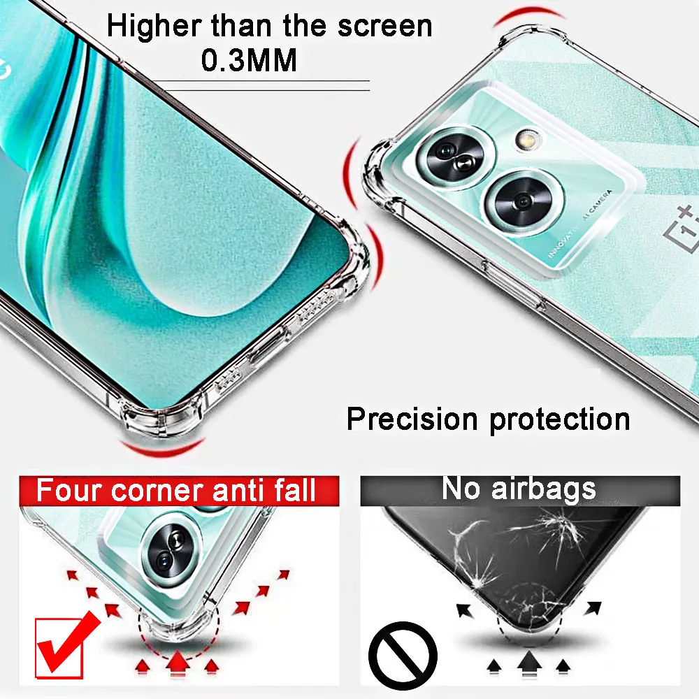 Durable Clear Soft TPU Shockproof Phone Case - Transparent Protective ...