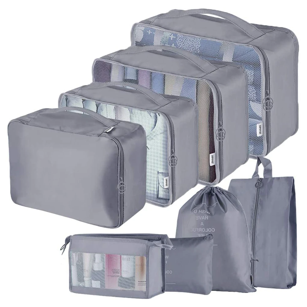 Cubes-d-Emballage-de-Voyage-Multifonctions-Organisateur-de-Bagages-Sac-de-Valise-Compression ...