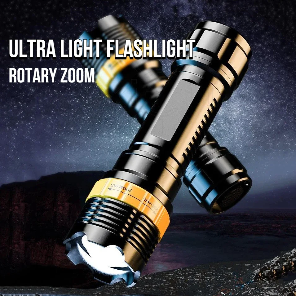 3AAA-MINI-LED-Flashlight-3-Modes-USB-Charging-Portable-High-power ...
