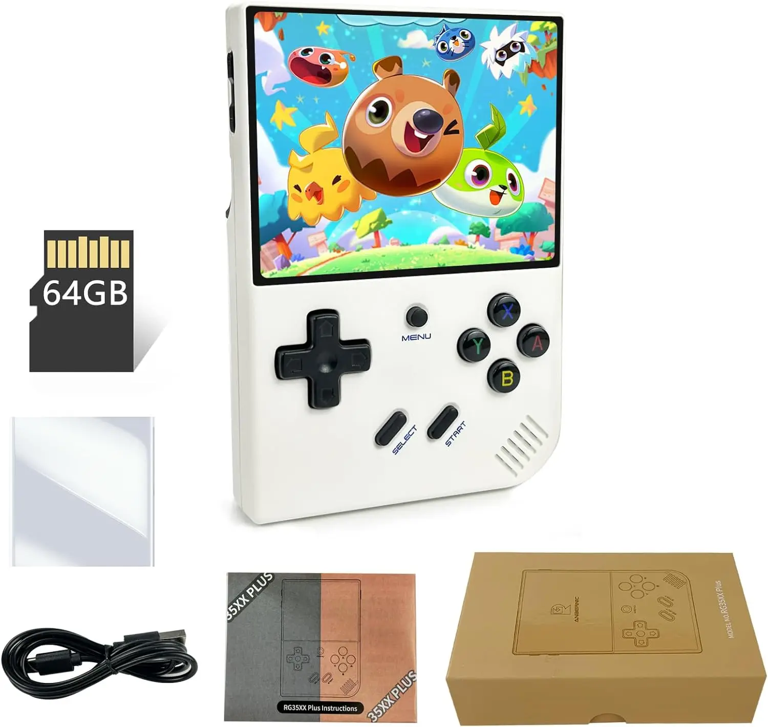 RG35XX-Plus-Handheld-Game-Console-IPS-Screen-Retro-Game-Console-Linux ...