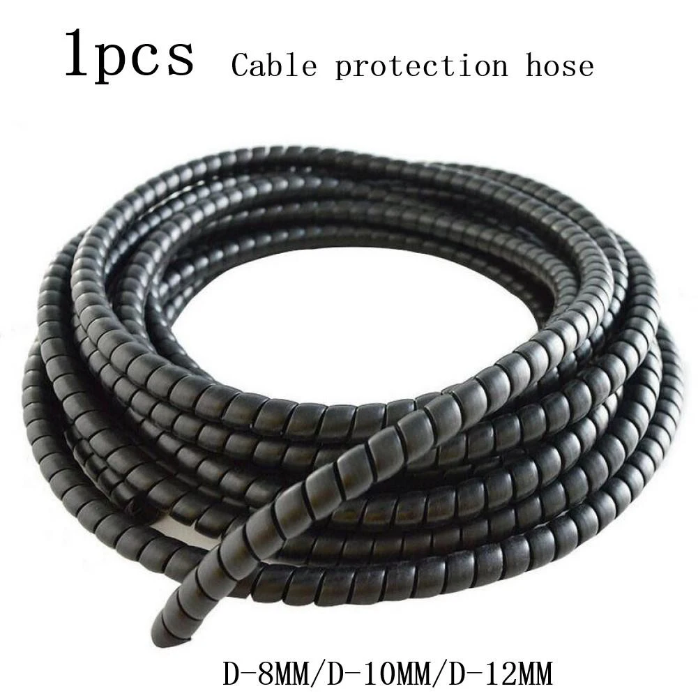 Black-Hydraulic-Hose-Guard-Cable-Protection-Spiral-Wrap-1m-ID-8-12mm ...