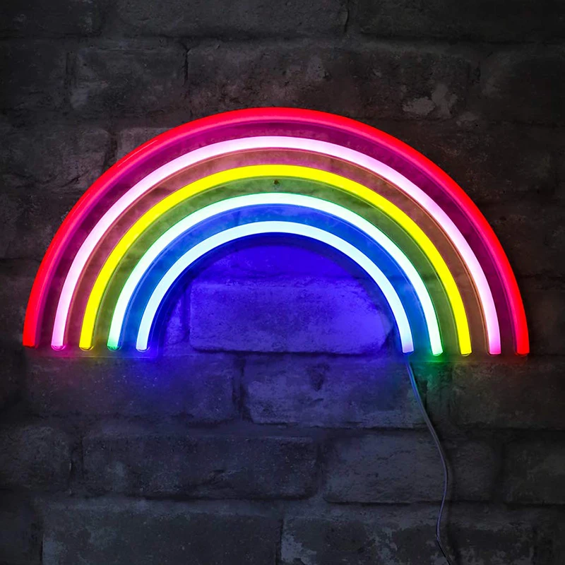 Rainbow Neon Rave Lights