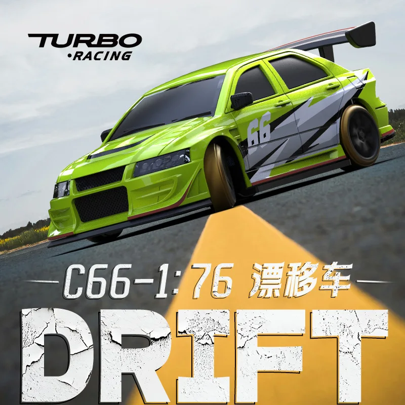 Mini Turbo Racing C66 Drift RC Car 1:76 Scale Electric Remote Control ...