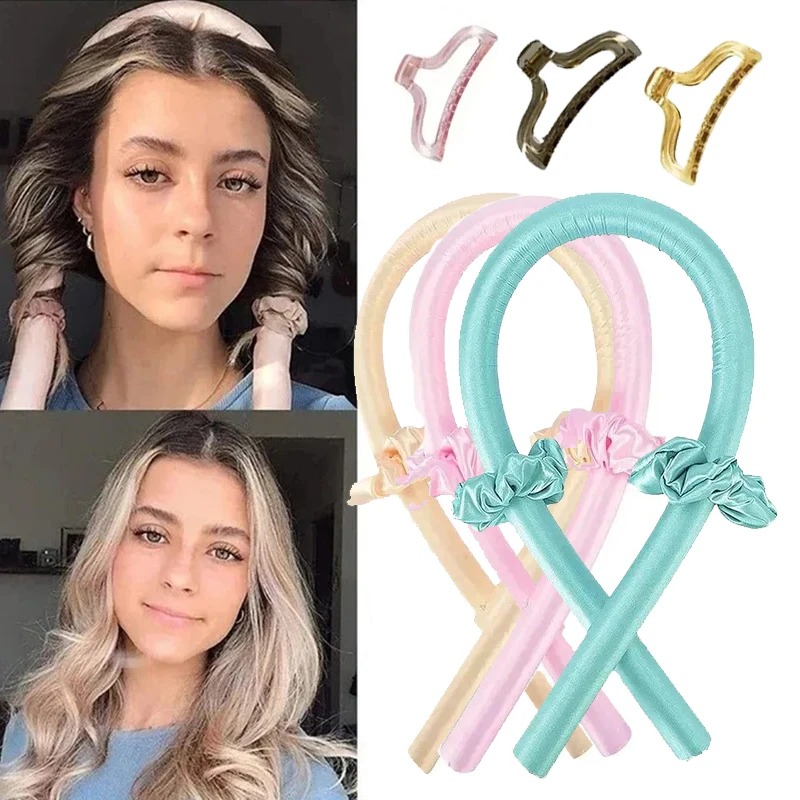 Barra-rizadora-sin-calor-cinta-de-seda-para-rizos-rodillos-para-el ...